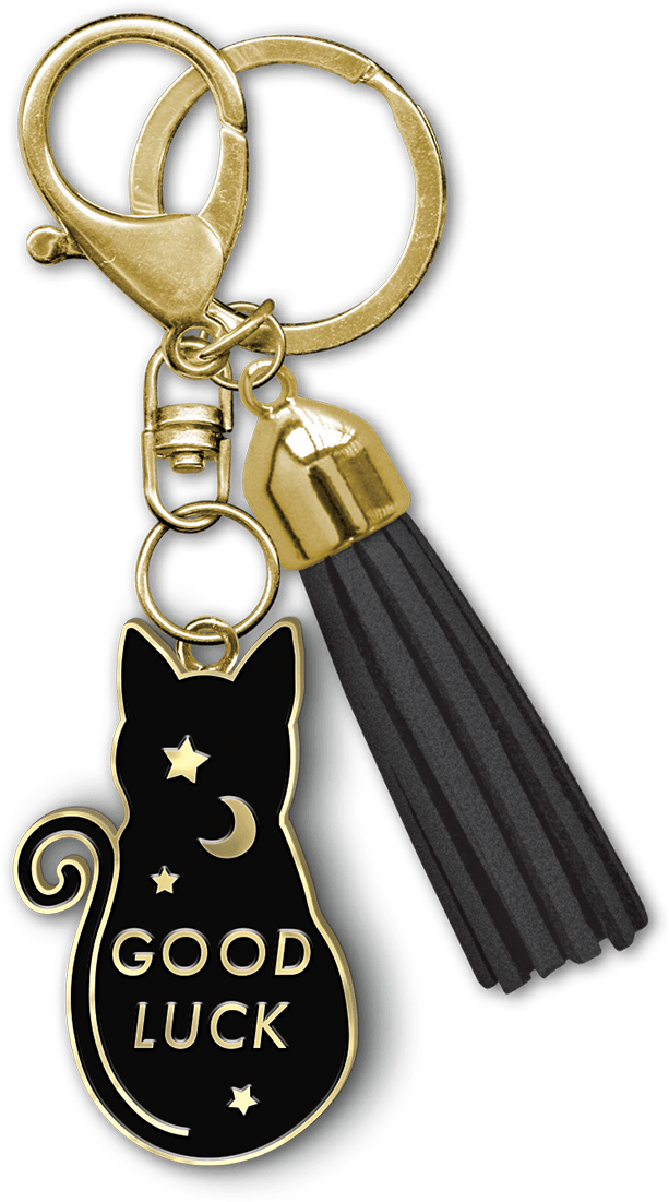 Download Good Luck Cat Enamel Keychain - Love Key Chains Png - Full ...