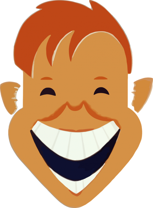 Download Boy,comic - Laughing Face - Full Size PNG Image - PNGkit