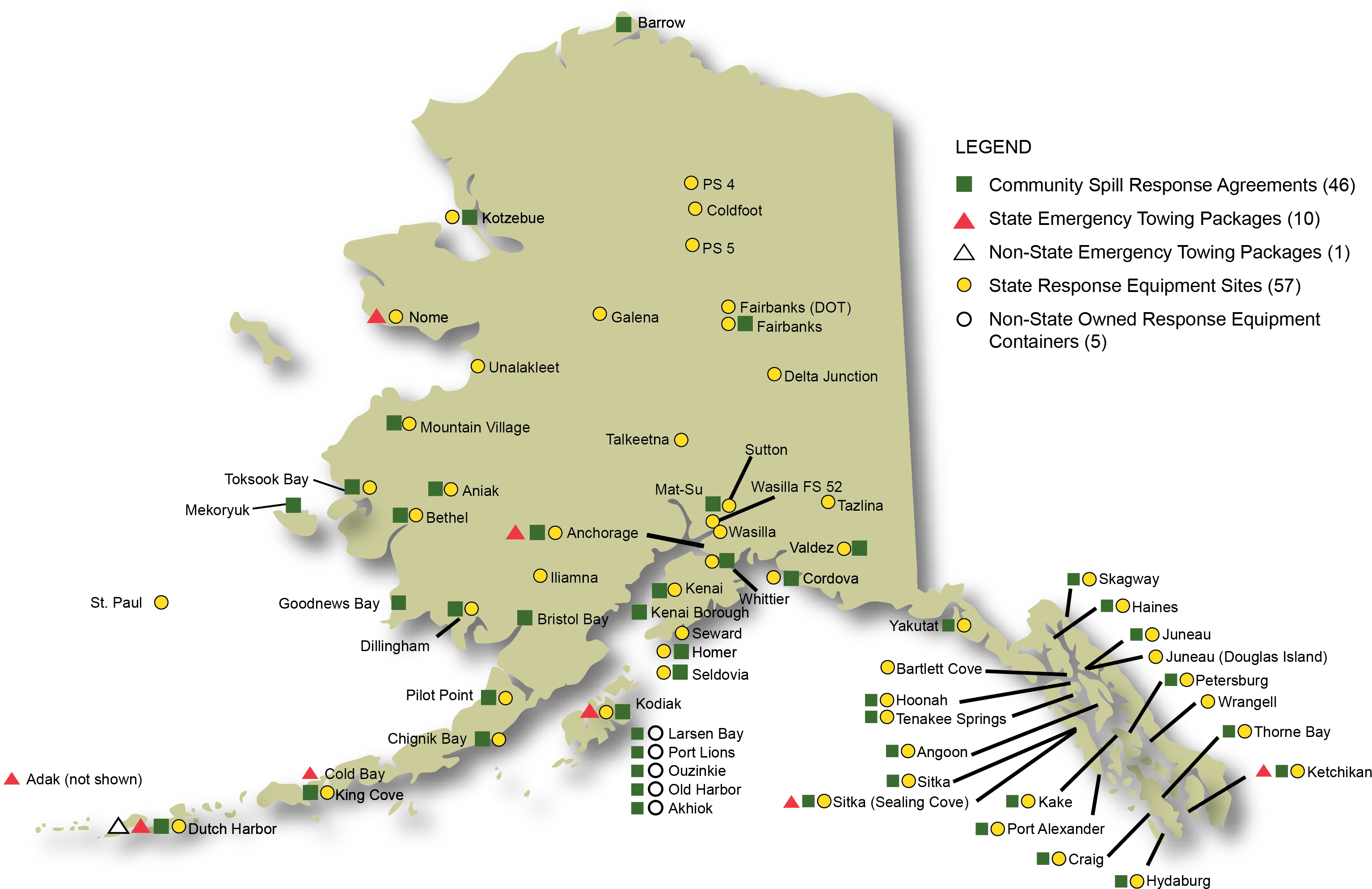 Download Map Of Community Spill Response Agreements, Response - Atlas ...