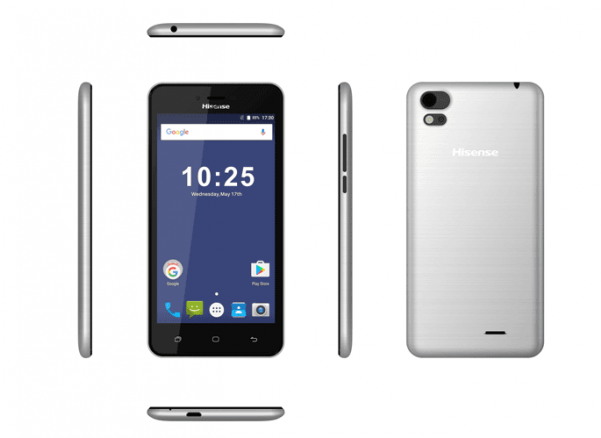 Download Hisense T5 Cellphone Silver - Hisense T5 - Full Size PNG Image ...