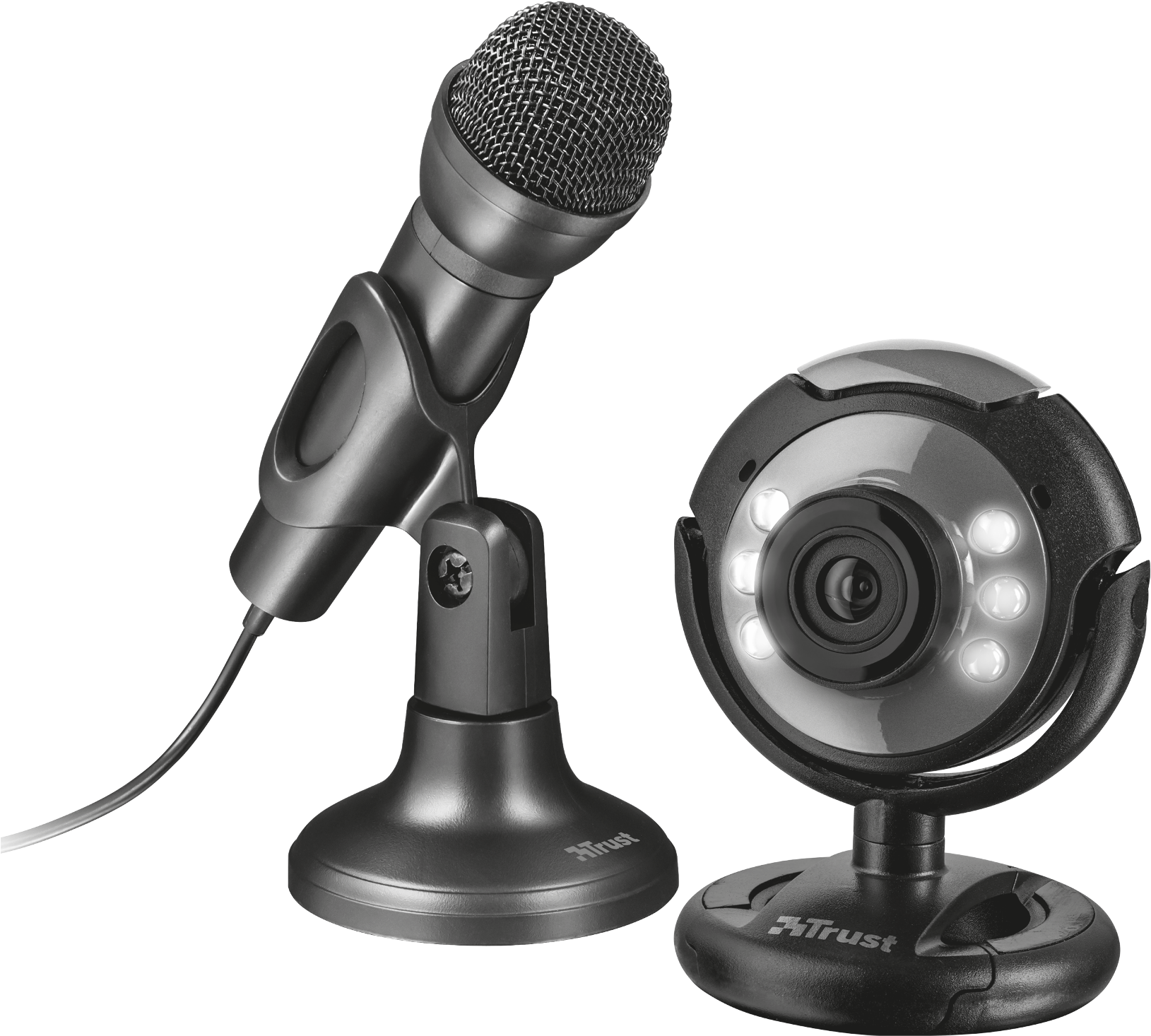 Download Streaming Set Trust Webcam Microphone - Gadget - Full Size PNG ...