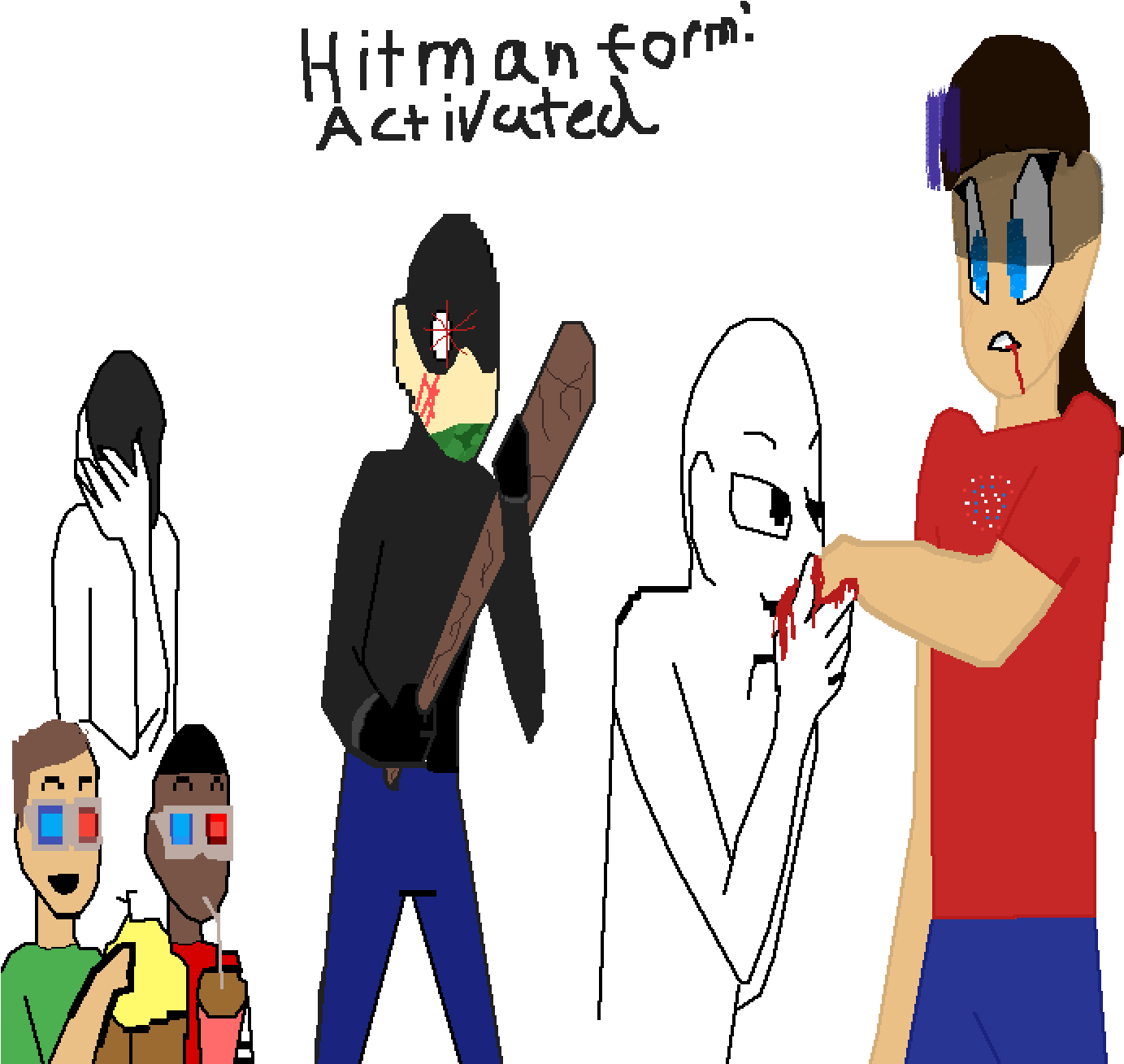 Download Hitman From - Activated - Cartoon - Full Size PNG Image - PNGkit