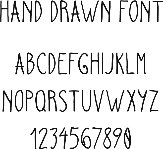 Download Hand Drawn Font Demo - Calligraphy - Full Size PNG Image - PNGkit