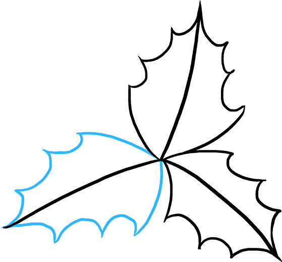 Download How To Draw Holly - Holly Drawing Easy - Full Size PNG Image ...
