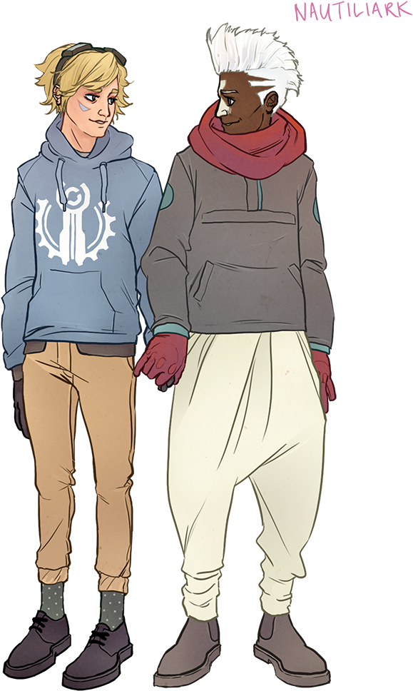 Download Ezreal And Ekko - Cartoon - Full Size PNG Image - PNGkit