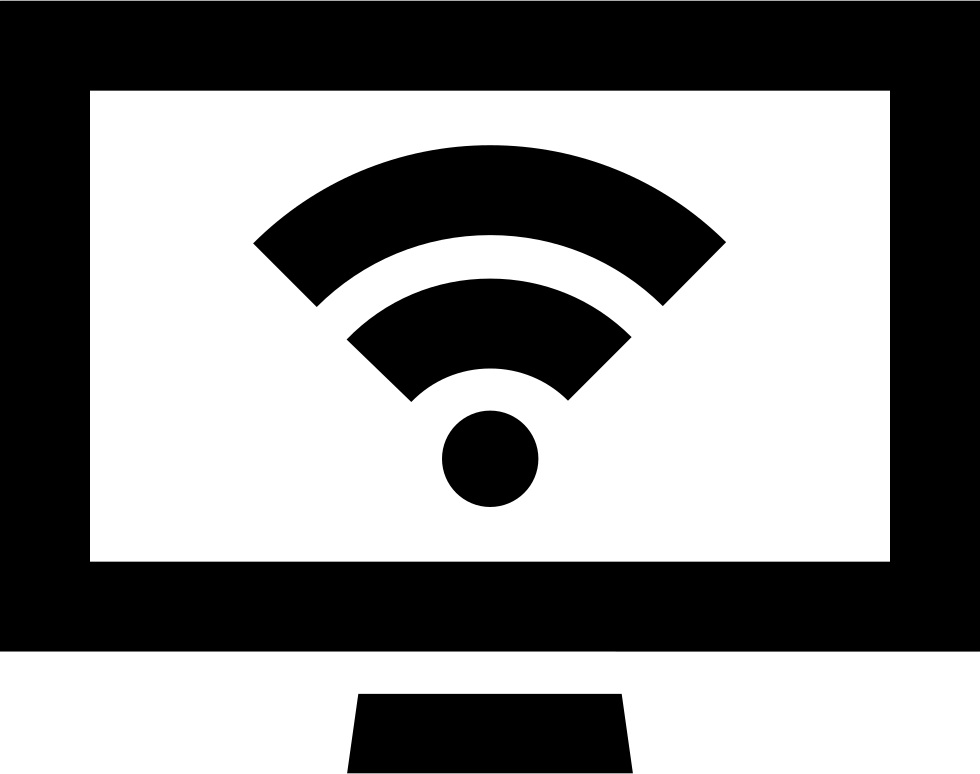 Download Screen With Wifi Signal Comments - Wifi Icon - Full Size PNG ...
