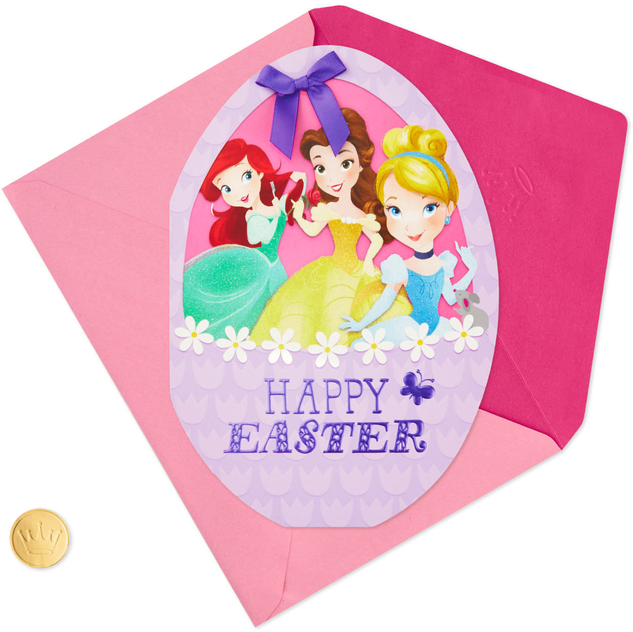 Download Disney Princesses With Glitter Easter Card - Girl - Full Size ...