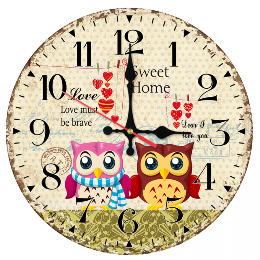 Download Wall Clocks Wooden Cartoon Quartz Wall Clock - Wall Clock ...