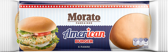 Download American Burger - Pane Hamburger Morato - Full Size PNG Image ...