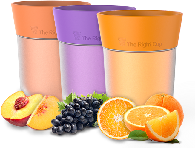 Download A Pack Of Three Flavored Cups - Orange - Full Size PNG Image ...