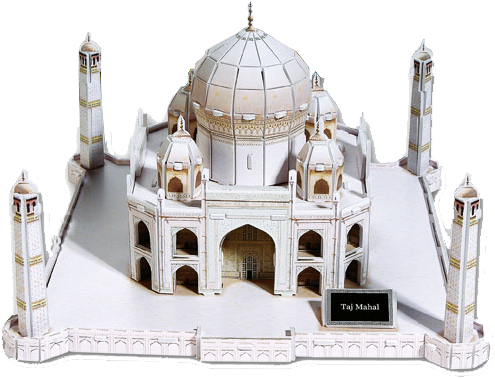 Download Transparent Taj Mahal 3d Puzzle Set - Taj Board Games By Diy ...