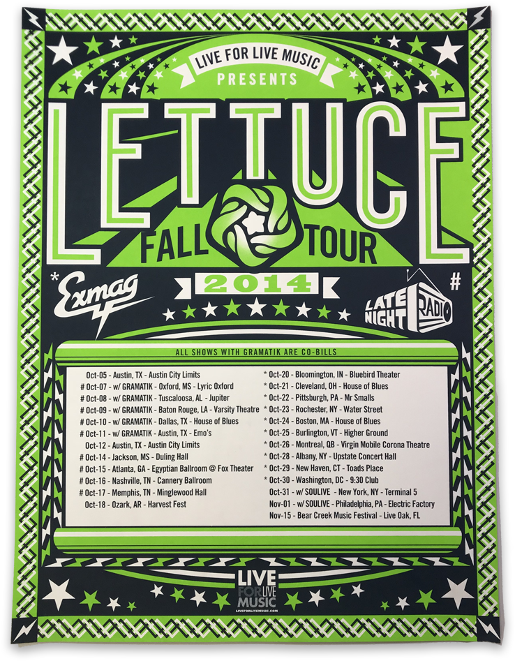 Download 2014 Live 4 Live Music Fall Tour Poster - Late Night Radio ...