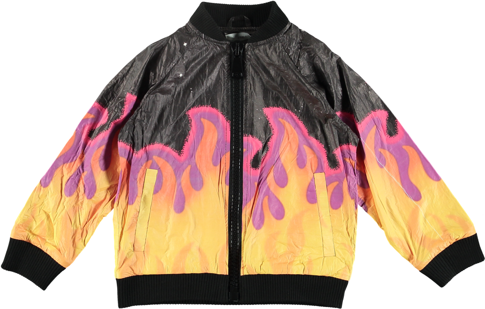 Download Stella Mccartney Kids Electra Tyvec Flames Jacket - Zipper - Full Size PNG Image - PNGkit