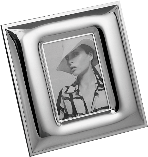 Download Frame Silver Medium - Picture Frame - Full Size PNG Image - PNGkit