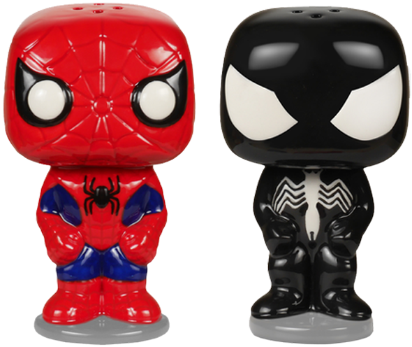 Download Spiderman & Black Suit Spiderman Pop Salt & Pepper - Spiderman ...