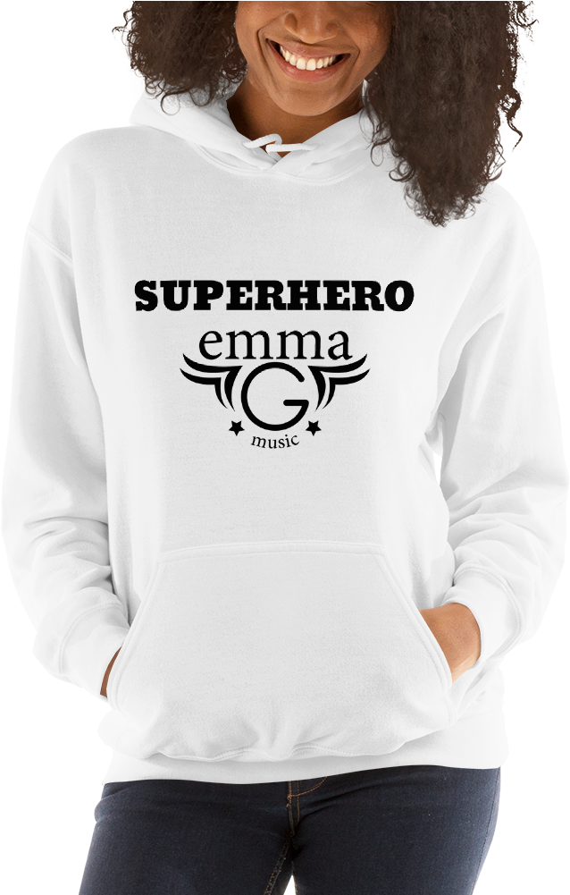 Download Emma G Logo Large Mockup Front Womens 2 White - Sweatshirt ...