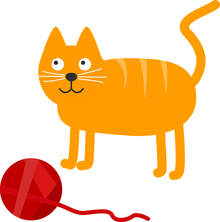 Download Feline Clipart Orange Cat - Cat Graphic - Full Size PNG Image ...