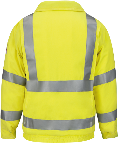 Download Roll Over Image To Zoom - Yellow Hi Vis Bomber Jacket - Full ...