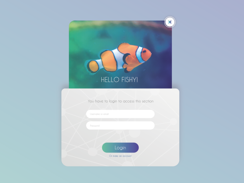 Download Login Pop-up Window "hello Fishy " Blending Modes Webdeveloper ...