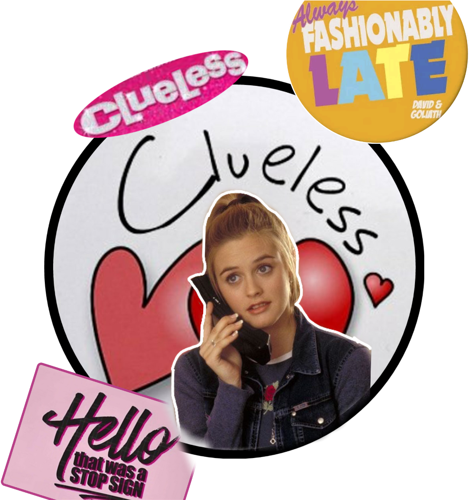 Download Clueless Sticker - Girl - Full Size PNG Image - PNGkit