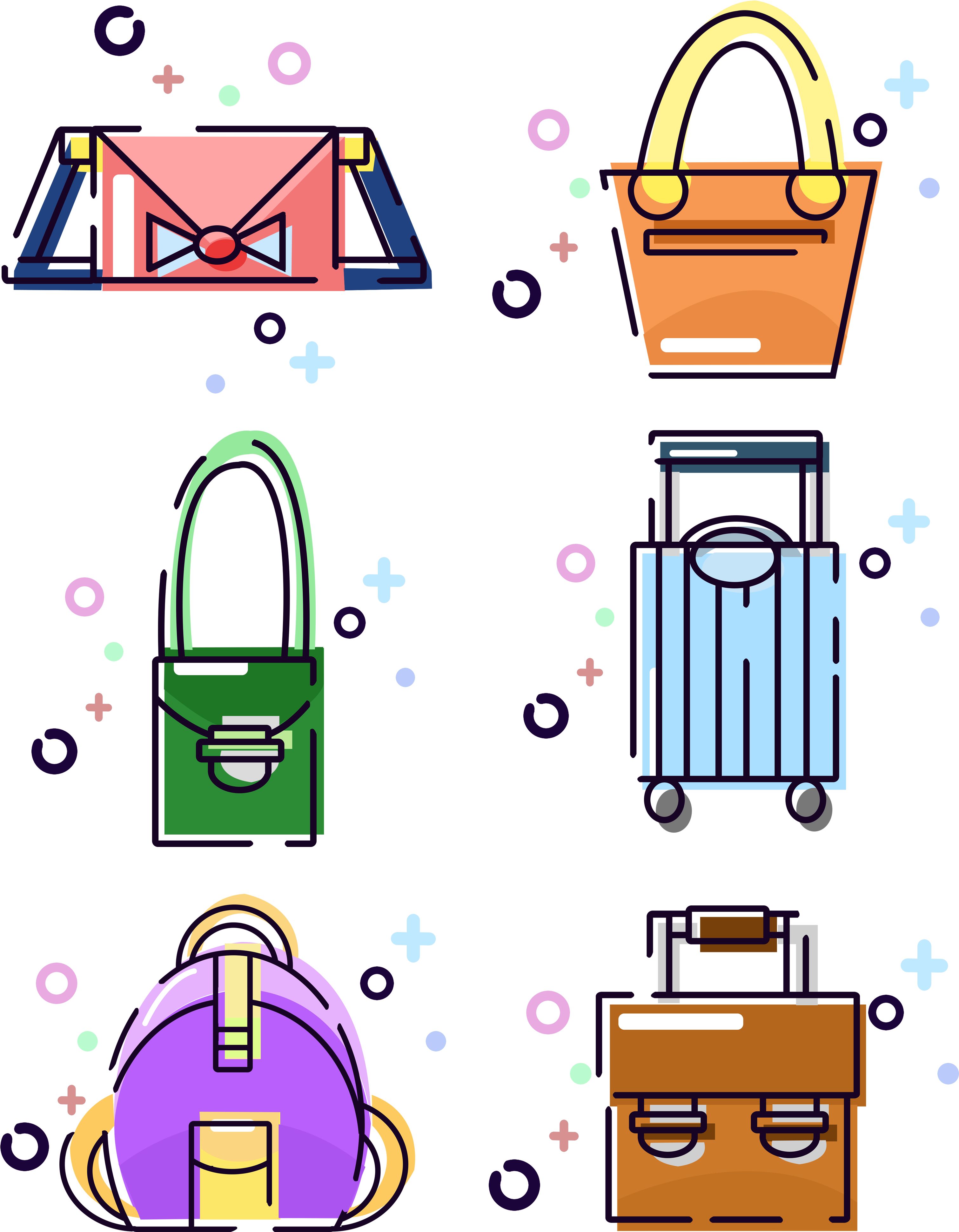 Download Mbe Lifestyle Goods Bags Cartoons Png And Psd - Full Size PNG ...