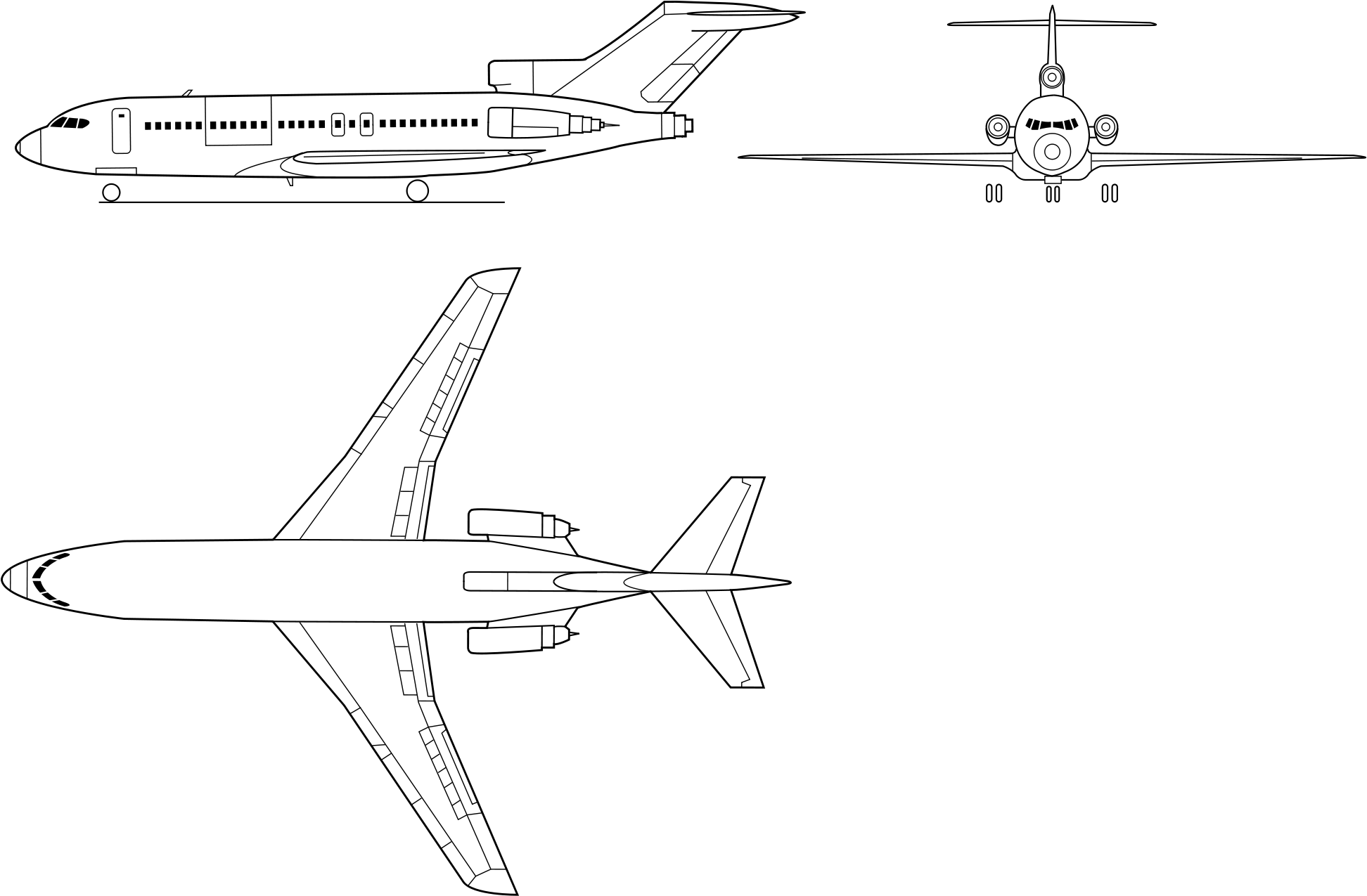 Download 2000 X 1500 5 - Boeing 727 - Full Size PNG Image - PNGkit