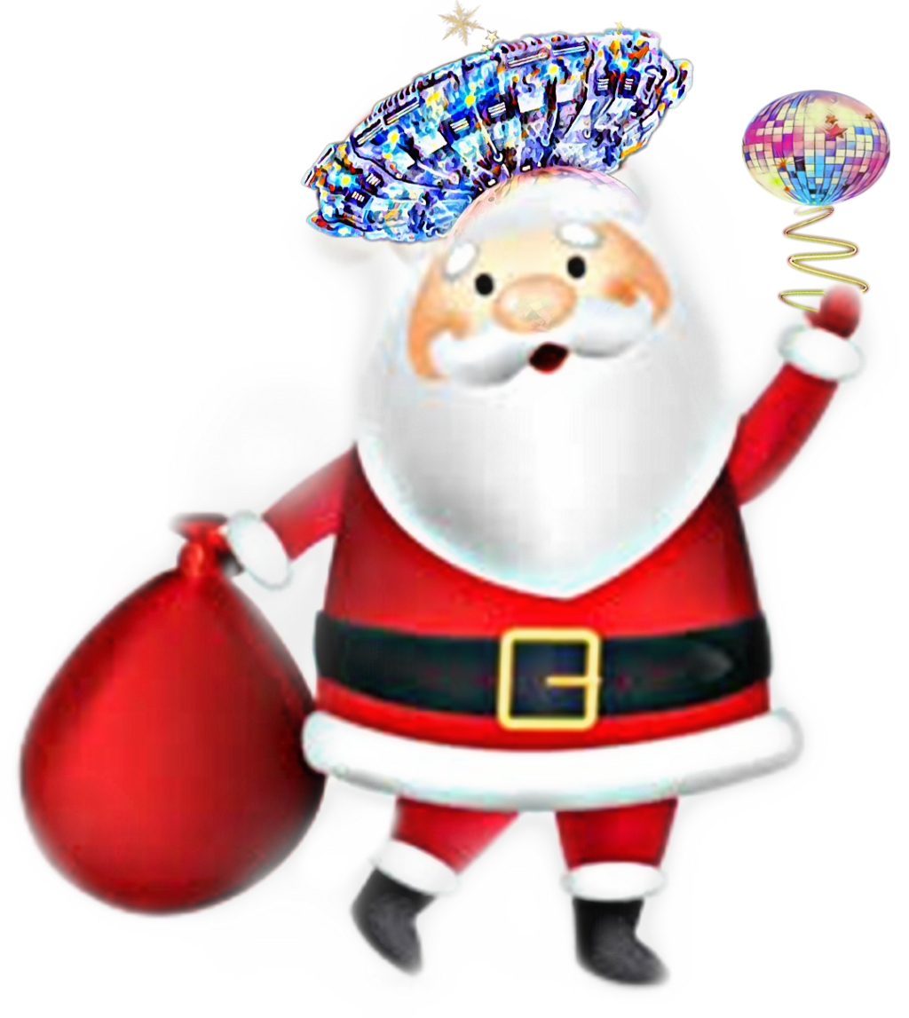 Download Christmas Sticker - Santa Claus - Full Size PNG Image - PNGkit
