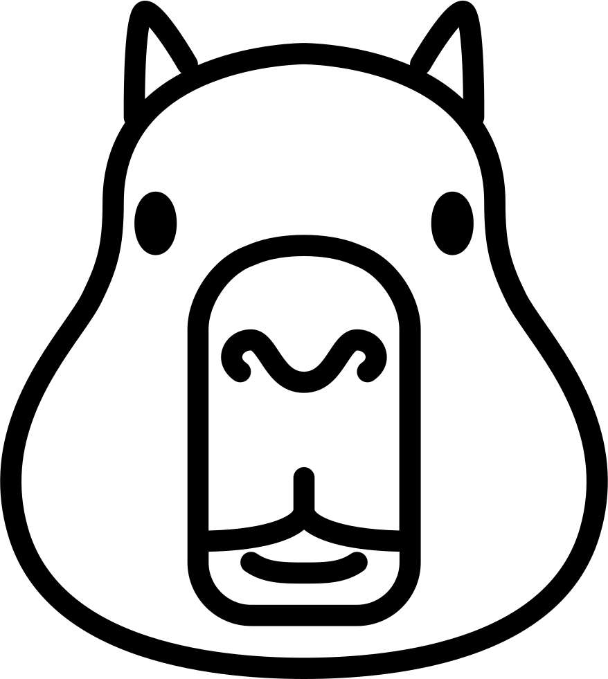 Download Png File Svg - Capybara Vector - Full Size PNG Image - PNGkit