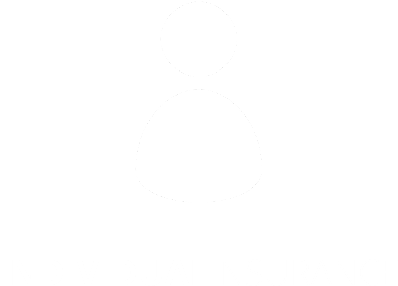 Download Individual Insurance Icon With Text White - Graphic Design ...