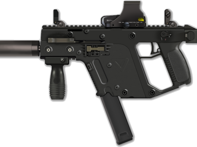 Download Machine Gun Clipart Vector - Kriss Vector Side - Full Size PNG Image - PNGkit