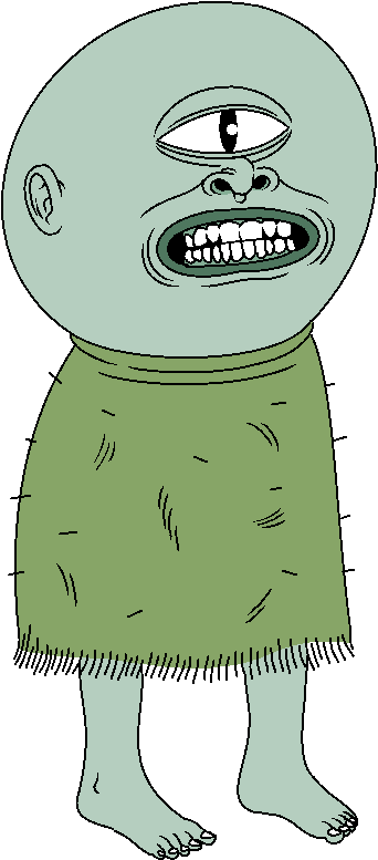 Download Harmless Cyclops - Cartoon - Full Size PNG Image - PNGkit