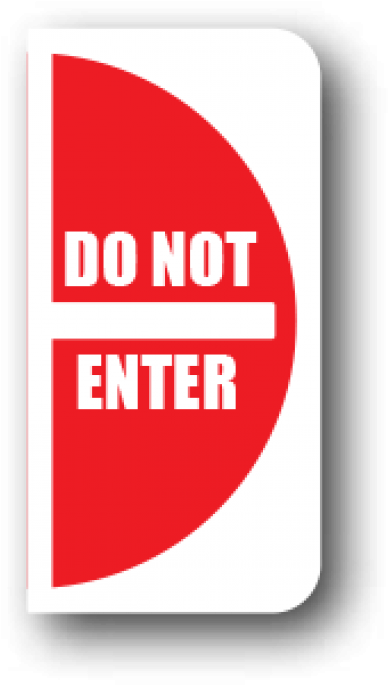 Download Do Not Enter Semi-circular Floor Safety Signs - Graphic Design ...