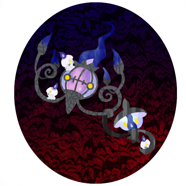Download Chandelure, Lampent, Litwick - Cartoon - Full Size PNG Image ...