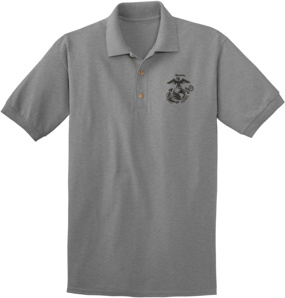 Download Solid Ega Embroidered Polo - Us Marines - Full Size PNG Image ...