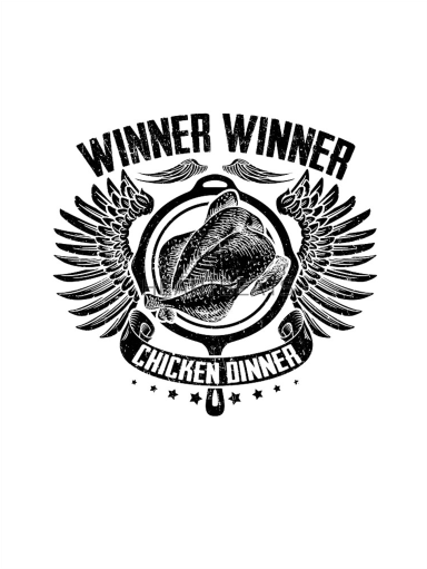 Download Winner Winner Chicken Dinner - Illustration - Full Size PNG ...