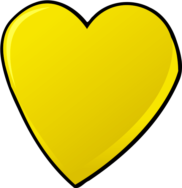 Download Yellow Heart Transparent Png - Heart - Full Size PNG Image ...
