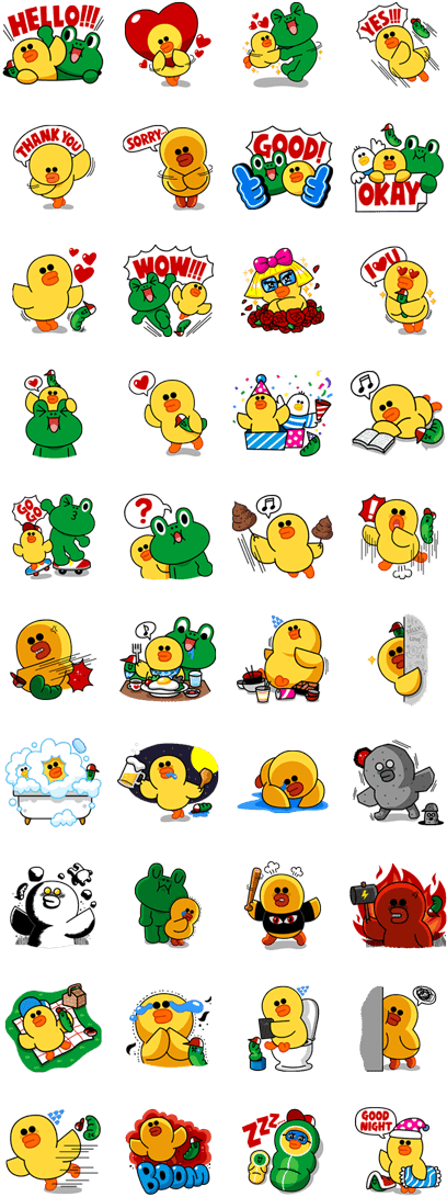 Download Pf001143 - Patty And Jimmy Line Stickers - Full Size PNG Image ...