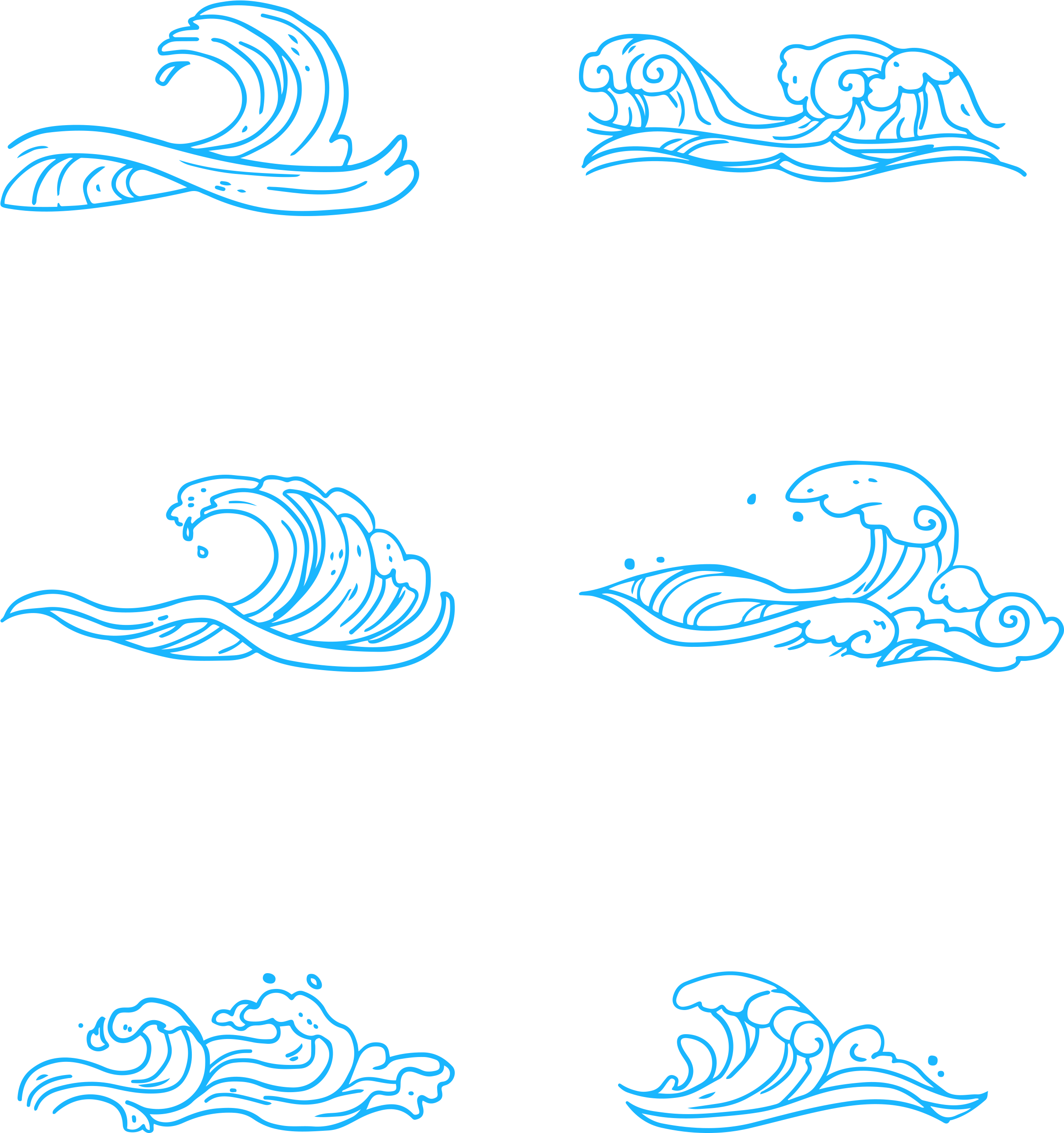 Download Spray Blue Sea Element Png And Psd - Drawing - Full Size PNG ...