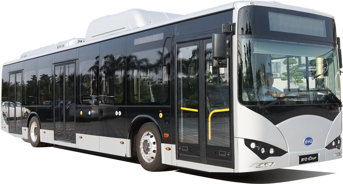 Download Byd Ebus 12m -apron - Electric Bus Byd Png - Full Size PNG ...