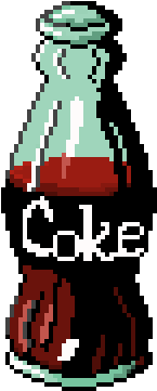 Download Soda Clipart Pixel Art - Coca Cola Bottle Pixel Art - Full ...