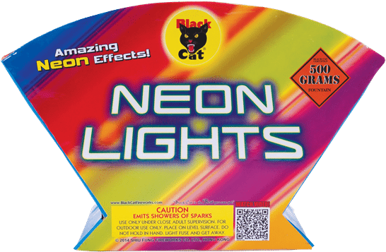 Download Neon Lights Bc - Black Cat Fireworks - Full Size PNG Image ...