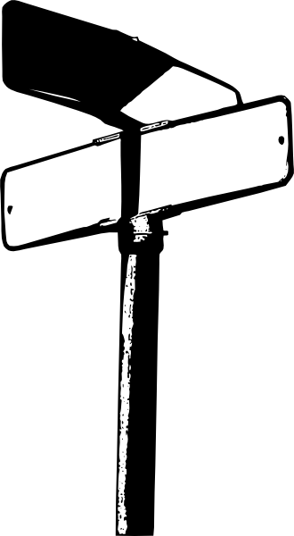 Download Clipart Crossroads Signs - Street Sign Vector Png - Full Size ...