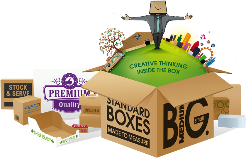 Download The Box Factory Logo Corrugated Box Collection - Illustration ...