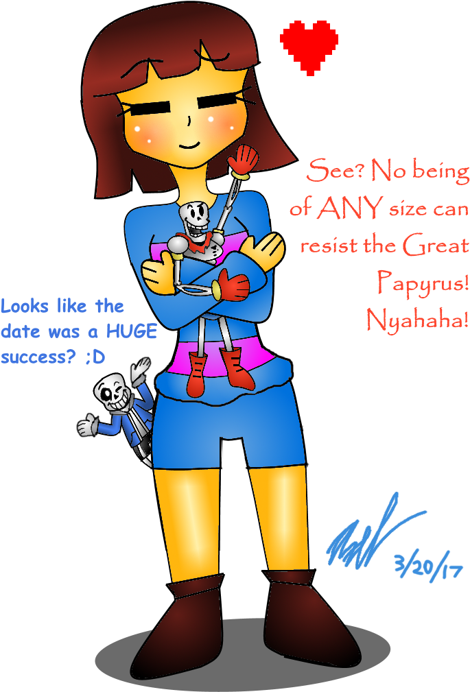Download Frisk's Gentle Mercy - Giant Frisk - Full Size PNG Image - PNGkit