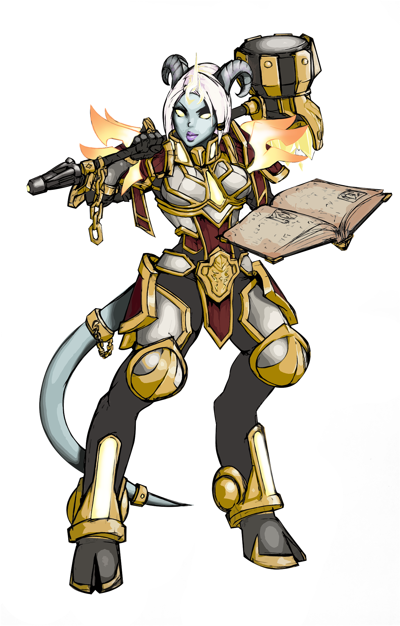 Download Draenei Paladin - Cartoon - Full Size PNG Image - PNGkit