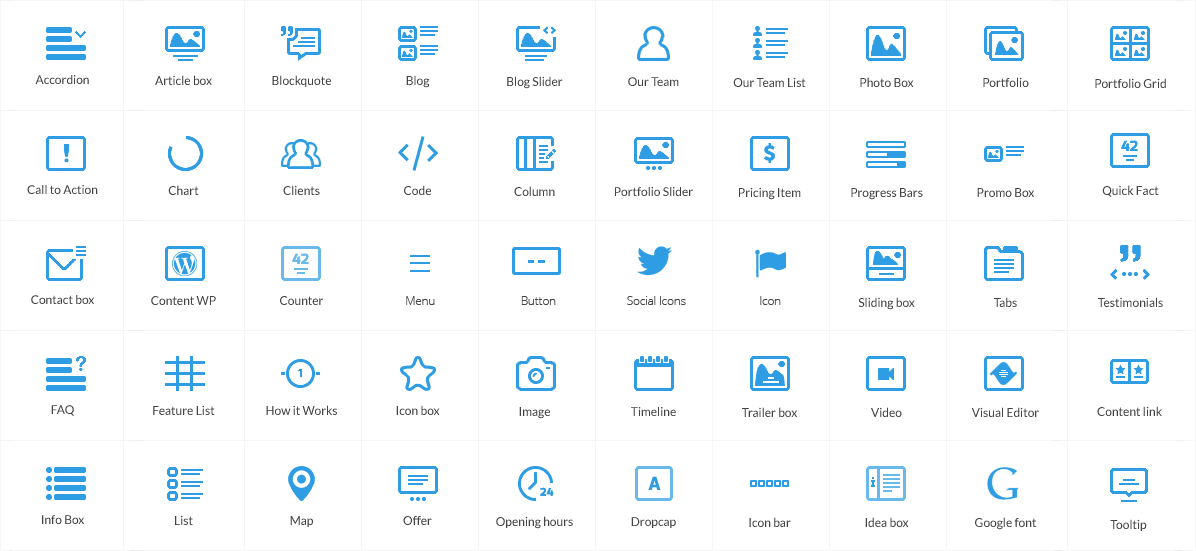 Download 55 Shortcodes - Betheme Html Changing Icons - Full Size PNG ...