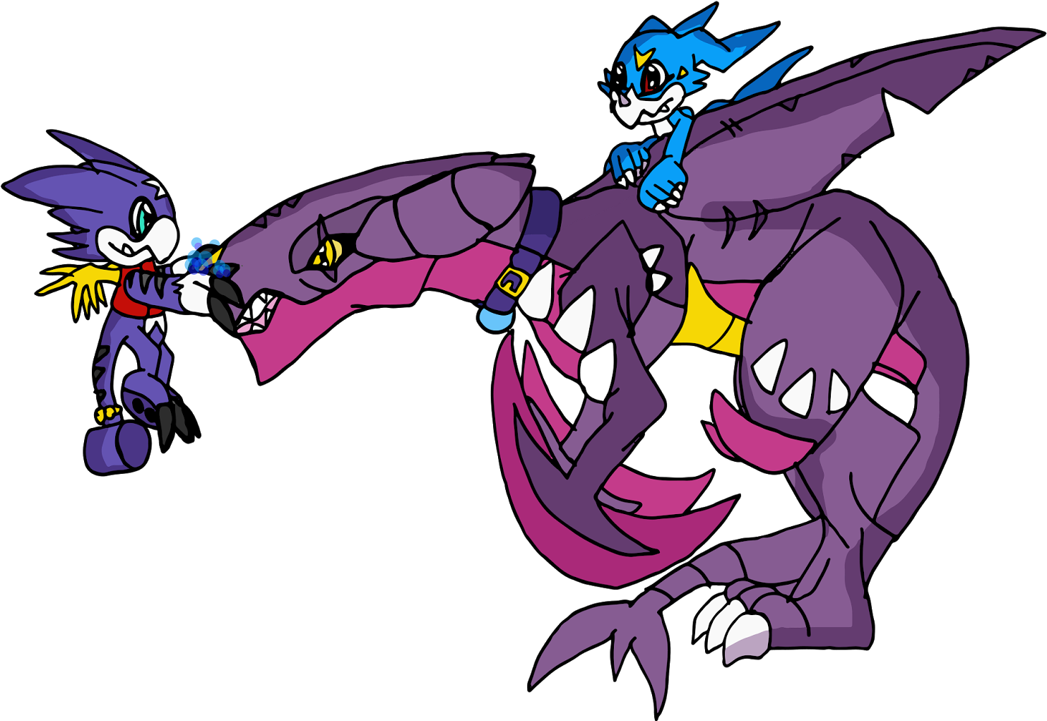 Download Il Mio Crossover Co Mega-garchomp, Veemon E Gumdramon ...