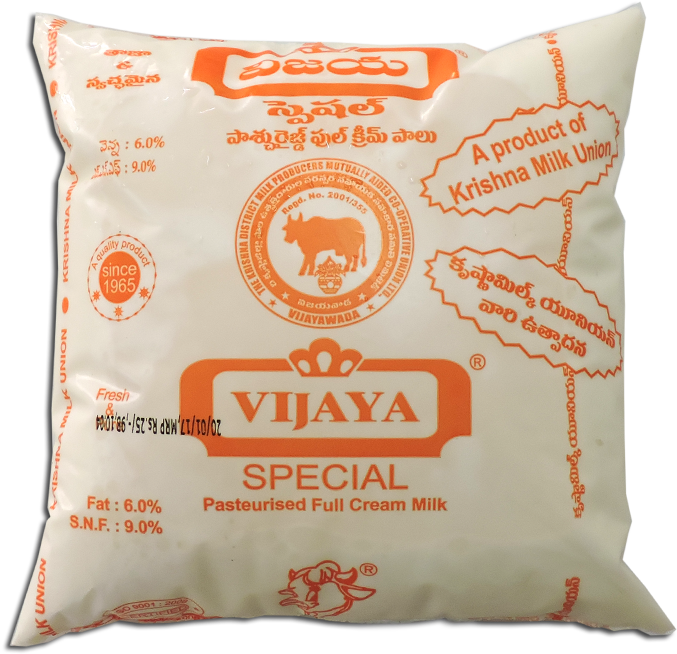 Download Vijaya Special 500ml - Vijaya Milk Packet Png - Full Size PNG ...