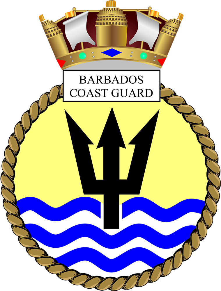 Download The Barbados Defence Force - Barbados Coast Guard Crest - Full ...