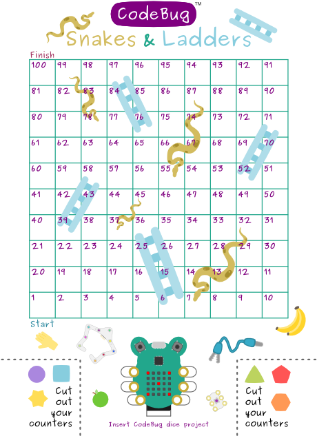Download Create A Codebug Dice And Make Some Cool Board Games - Diagram ...